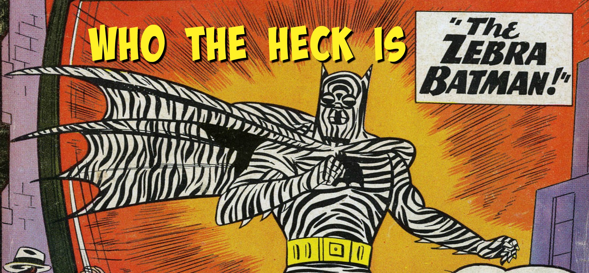 Who The Heck Is Zebra Batman? – What the Heck is going on?!?